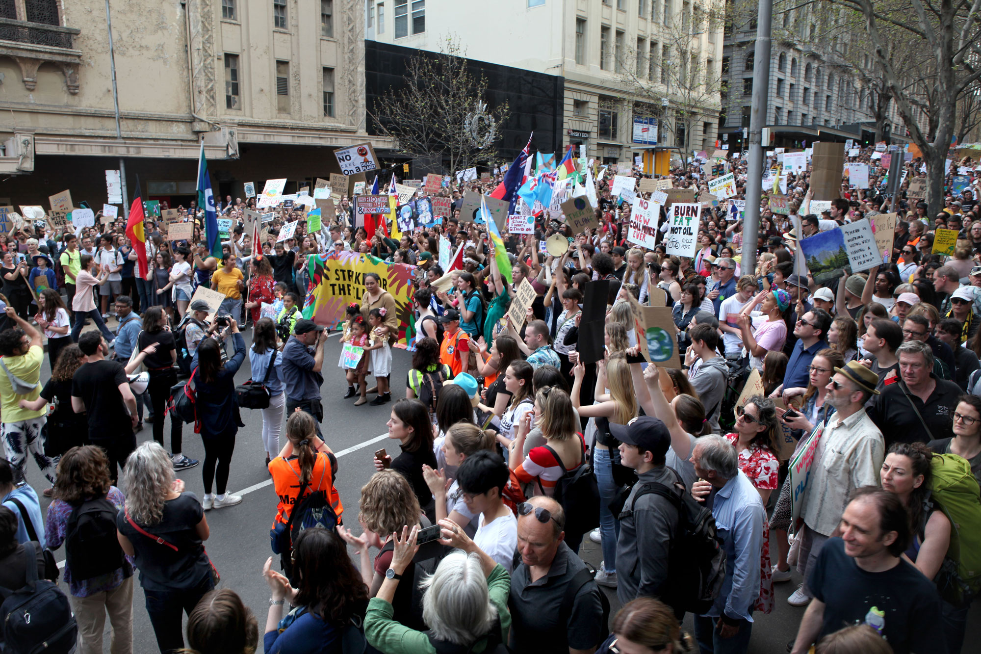 'The Earth depends on us': Climate activists taking it to the streets ...